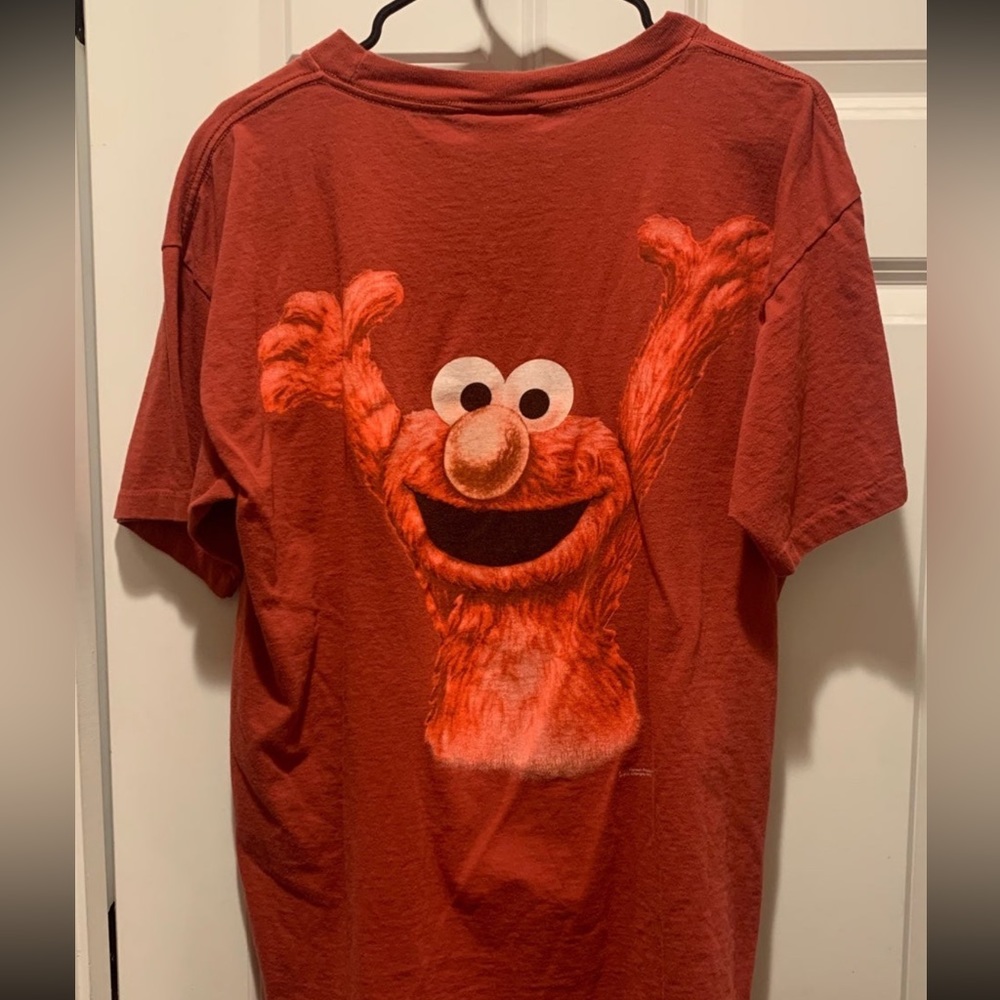 Vintage 90s Sesame Street Elmo Monsterwear Spellout C… - Gem